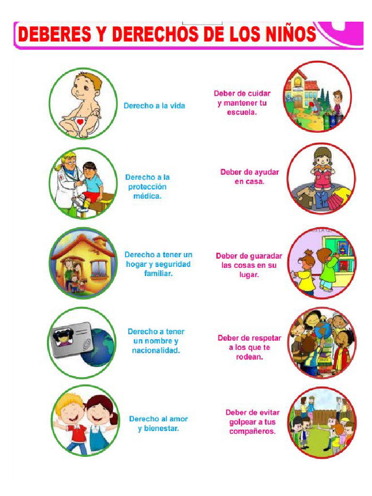 deberes de los niños | PDF