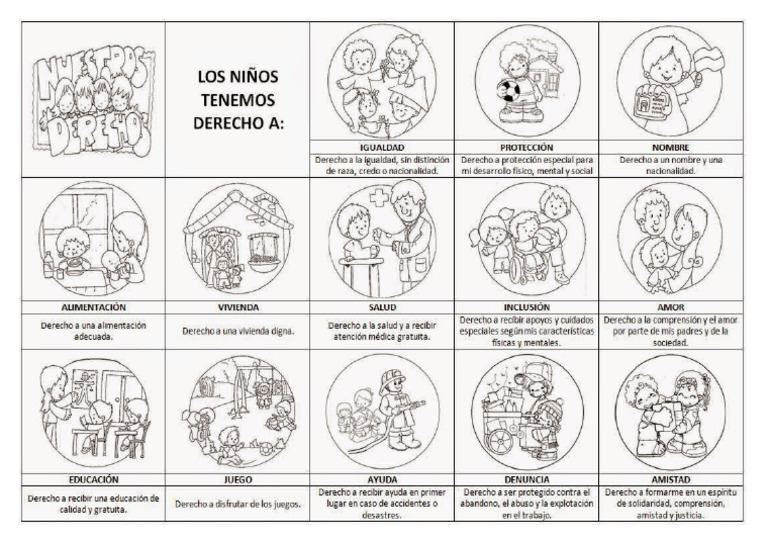 Ficha Derechos Del Niño 2 | PDF