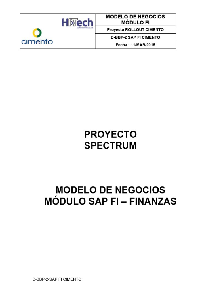 BBP Sap Fi Spectum v20052016 | PDF | Contabilidad | Bancos