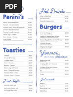 Tuck Shop Menu and Prices | PDF | Lunch | Food And Drink