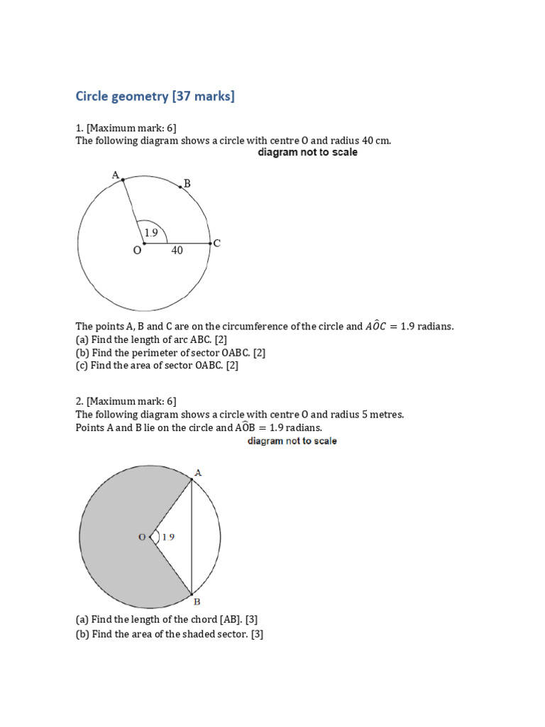 Circle Geometry | PDF