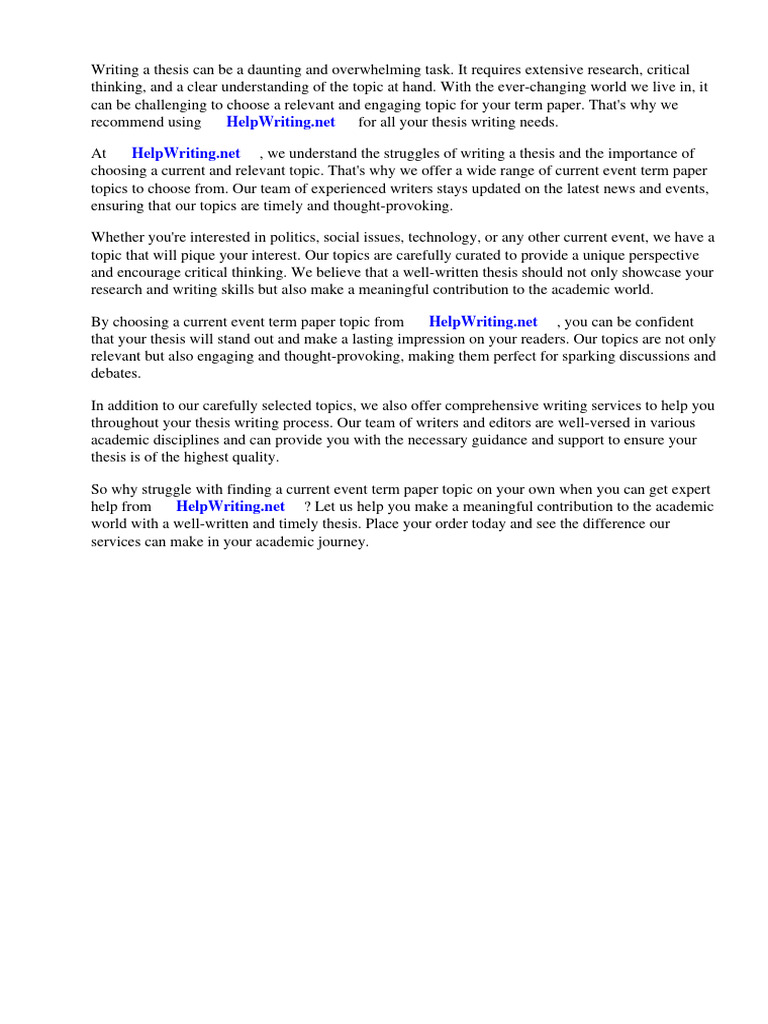 Current Event Term Paper Topics | PDF | Inflation | Domestic Violence