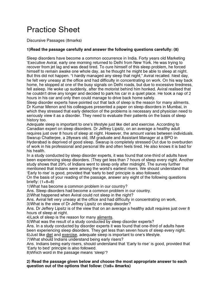 Practice Sheet | PDF | Sleep | The Hunger Games Practice Sheet | PDF | Sleep | The Hunger Games