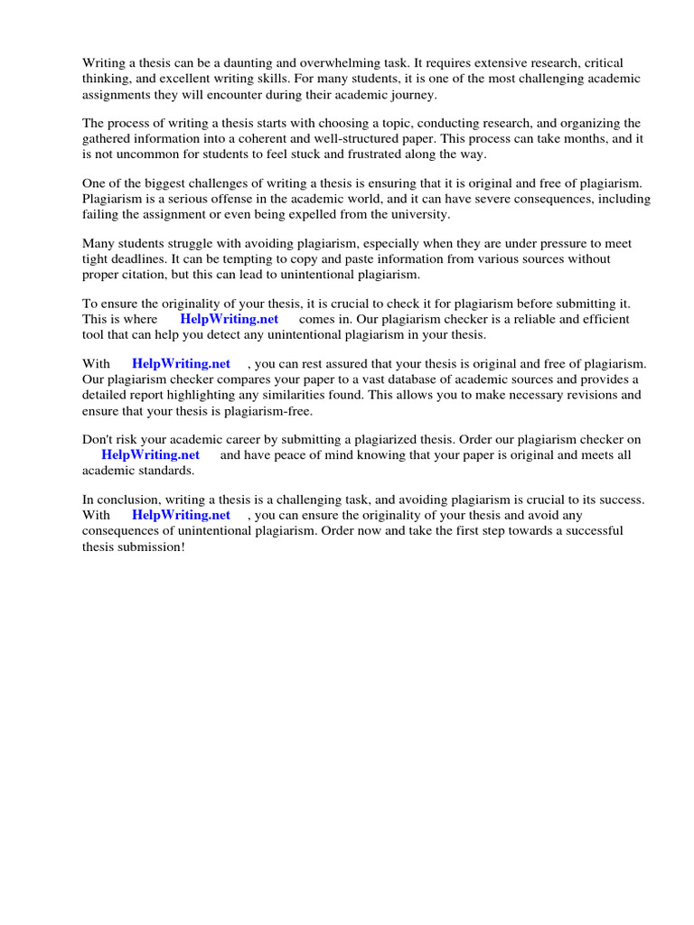 Thesis Writing and Plagiarism Solutions | PDF | Plagiarism | Citation
