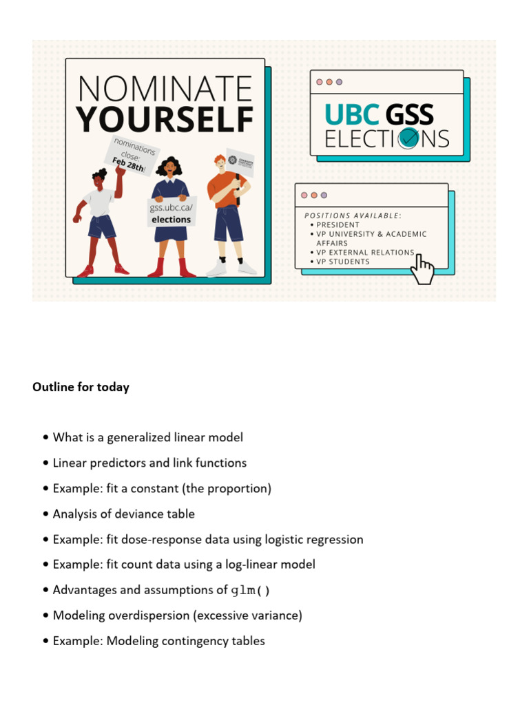 07 Glm Pdf Logistic Regression Linear Regression