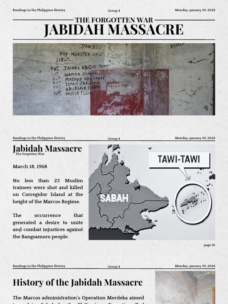 Group 4 Jabidah Massacre | PDF | Philippines