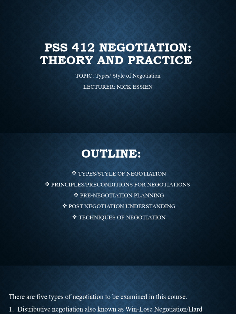 Types Strategy of Negotiation | PDF | Negotiation | Bargaining