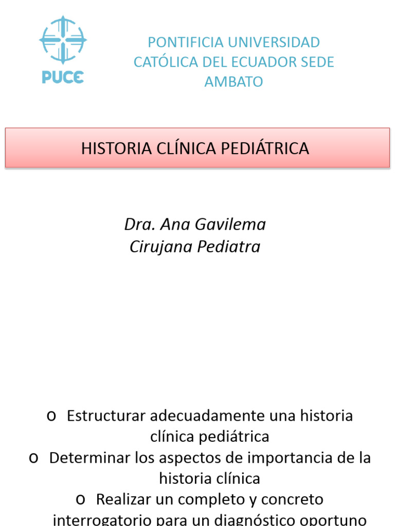 Historia Clínica Pediátrica | PDF | El embarazo | Parto