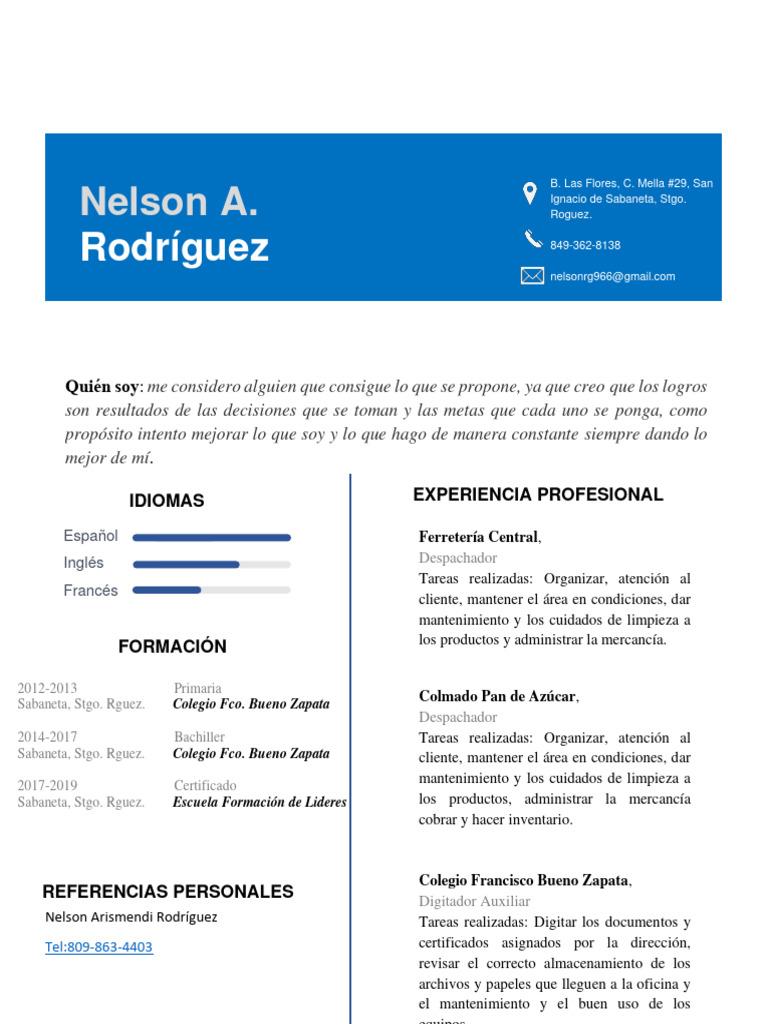 Curriculum Nelson | PDF