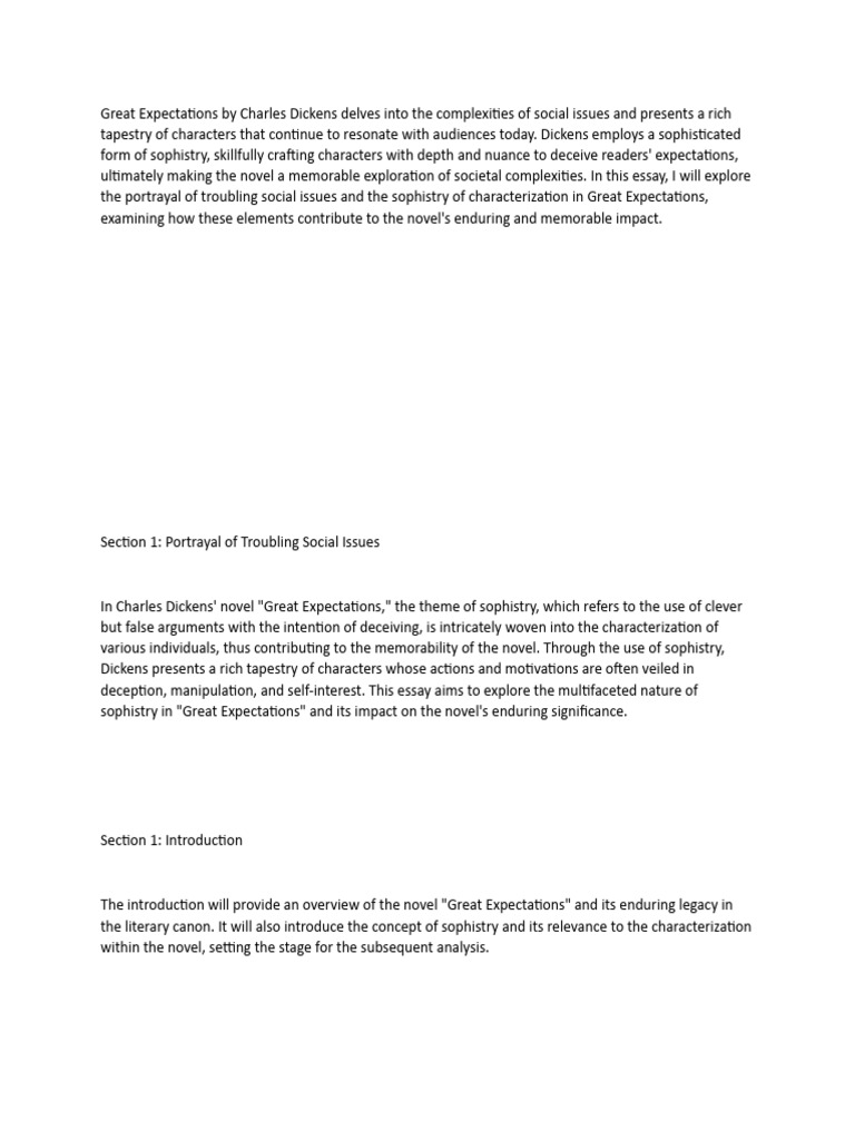 Great Expectations by Charles Dickens Delves Into The Complexities of ...