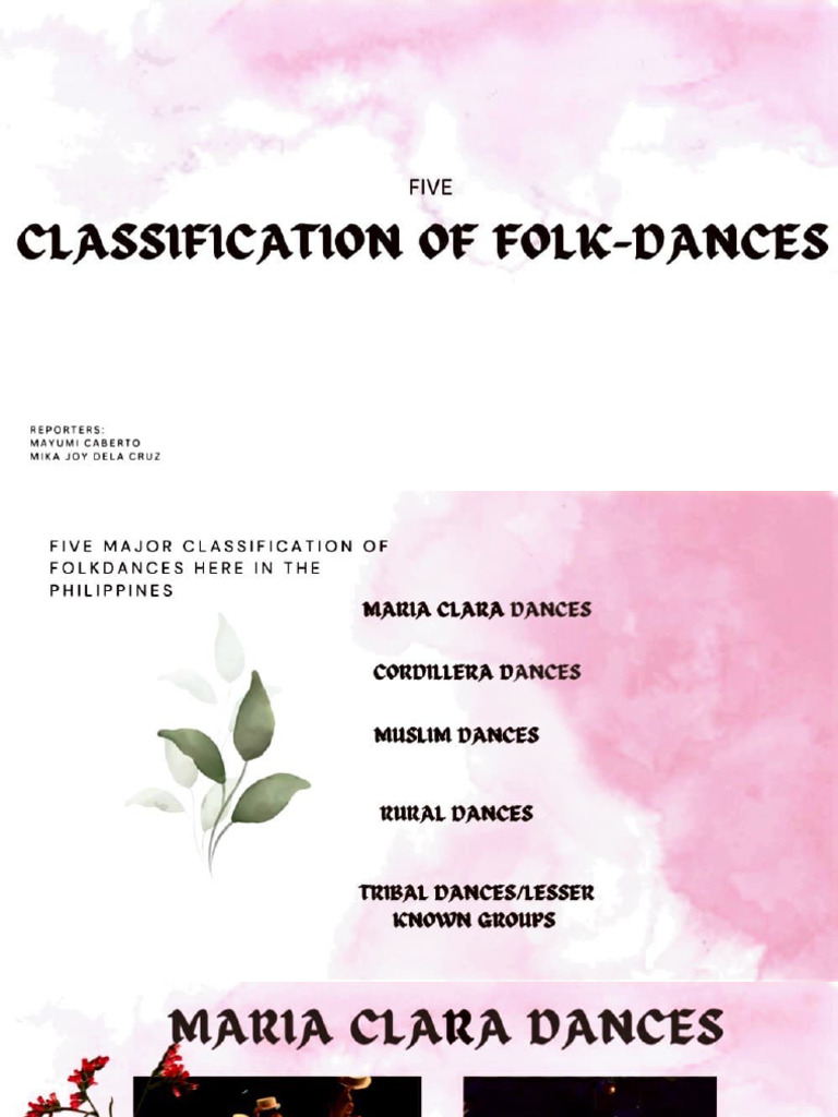 Classifications of Folkdances | PDF