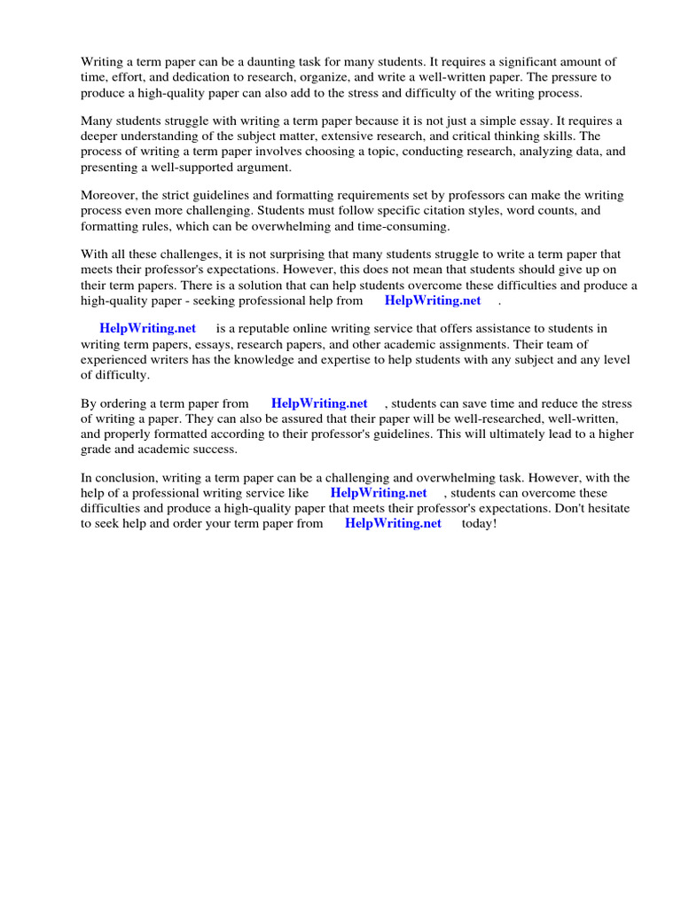 Recommendation Example For Term Paper | PDF | Essays | Educational Technology