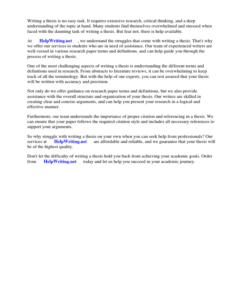 Research Paper Terms and Definitions | PDF | Academic Publishing | Essays