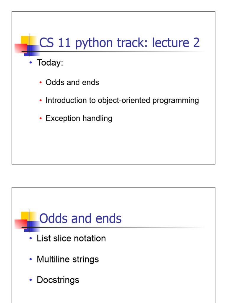 Python Lecture 2 Pdf Method Computer Programming Class Computer Programming 6262