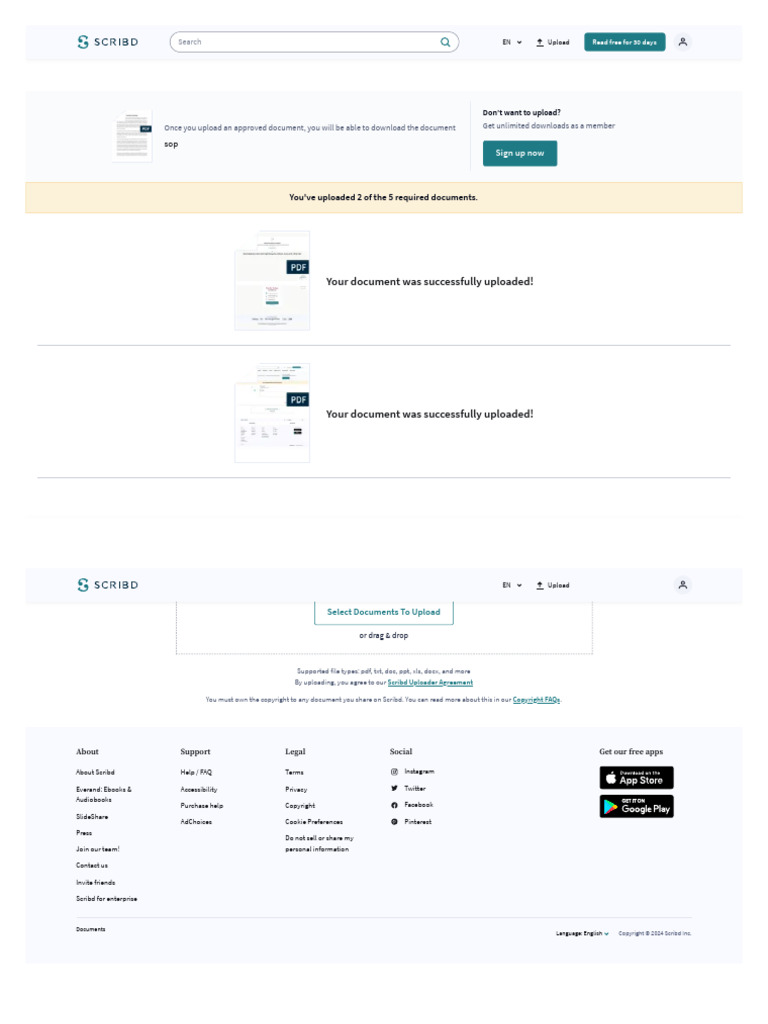 Upload A Document - Scribd | PDF | Scribd | Cyberspace