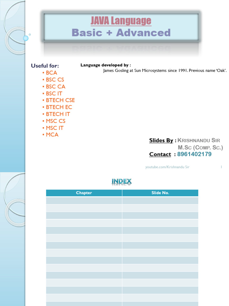 Java Language Pdf Class Computer Programming Java Virtual Machine