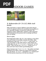 Japanese Tag Games and Variants | PDF