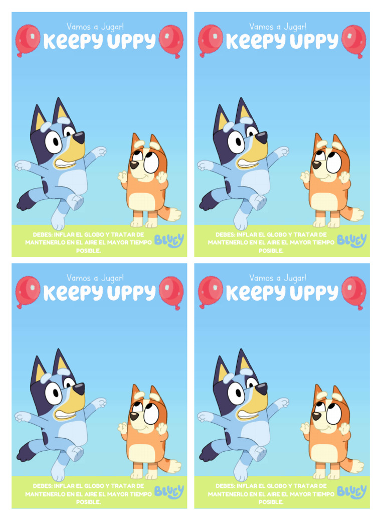 Plantilla Bluey | PDF