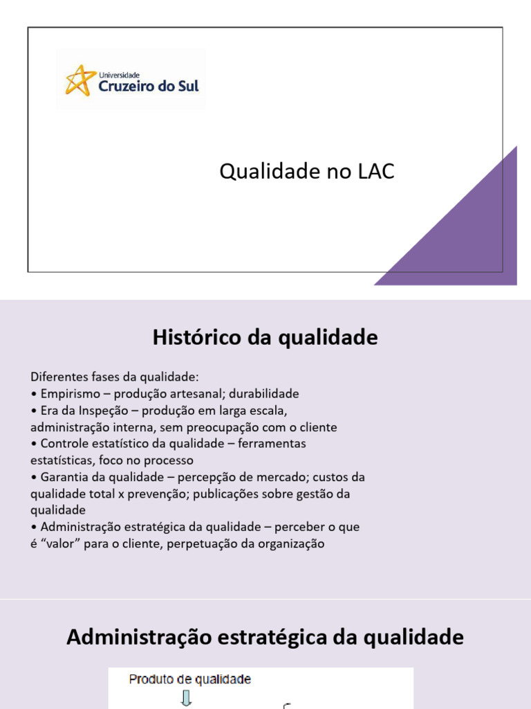 Aula 2 - Controle de Qualidade | PDF | Qualidade (negócios) | Gestão de qualidade