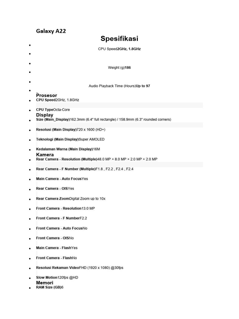 Galaxy A22 | PDF | Mobile Computers | Information Appliances