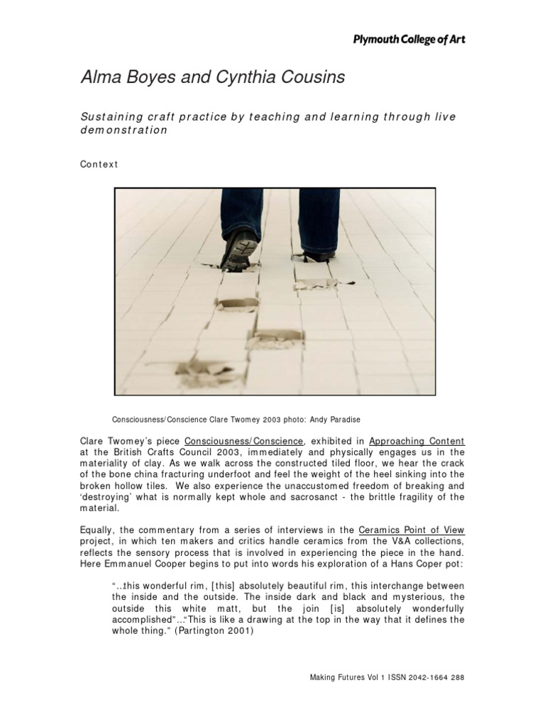 Deskilled Craft and Borrowed Skill | PDF | Expert | Gesture