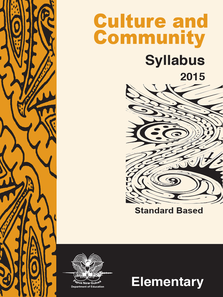 Elementary Culture Community Syllabus | PDF | Learning | The Arts