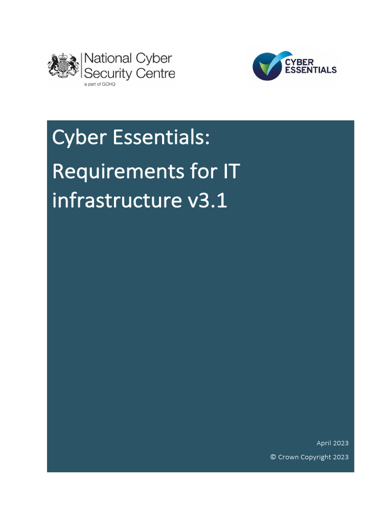 Cyber Essentials Requirements For Infrastructure v3 1 April 2023 | PDF ...