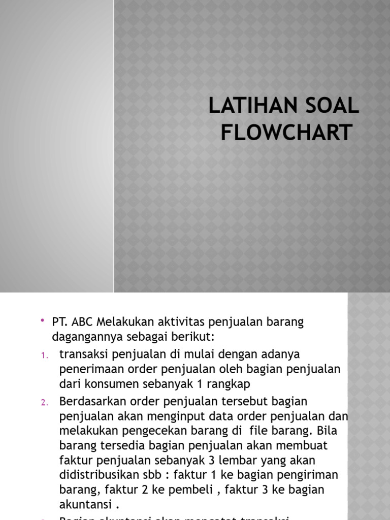 Latihan Soal Flowchart | PDF