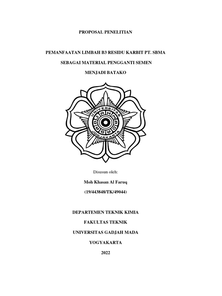 PROPOSAL PENELITIAN - Moh Khasan Al Faruq | PDF | Griya & Taman | Sains & Matematika