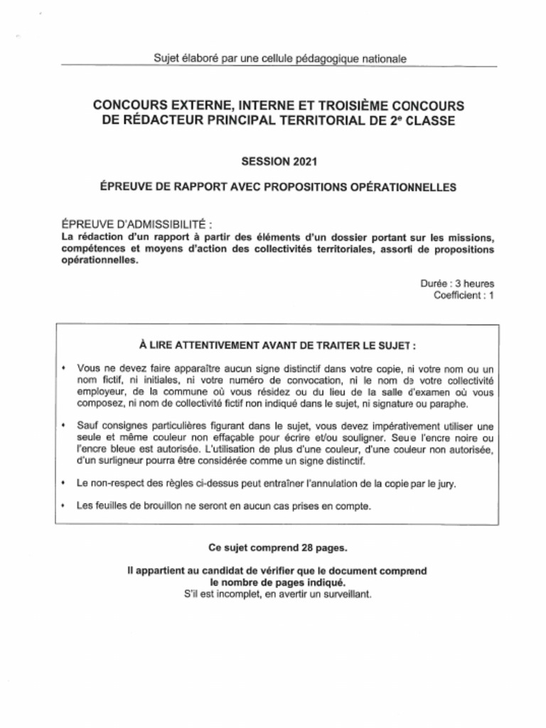 Sujet Et Corrige CC EXT INT | PDF