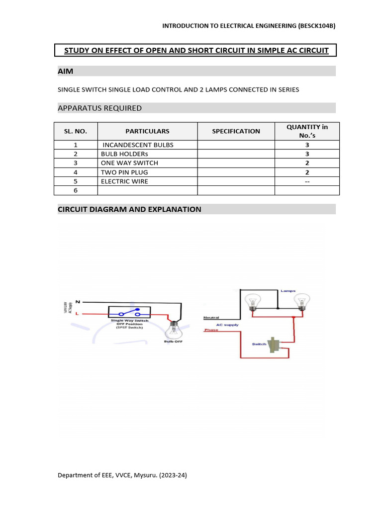 ELECTRICAL REPORT TEMPLATE[ | PDF | Switch | Electrical Connector