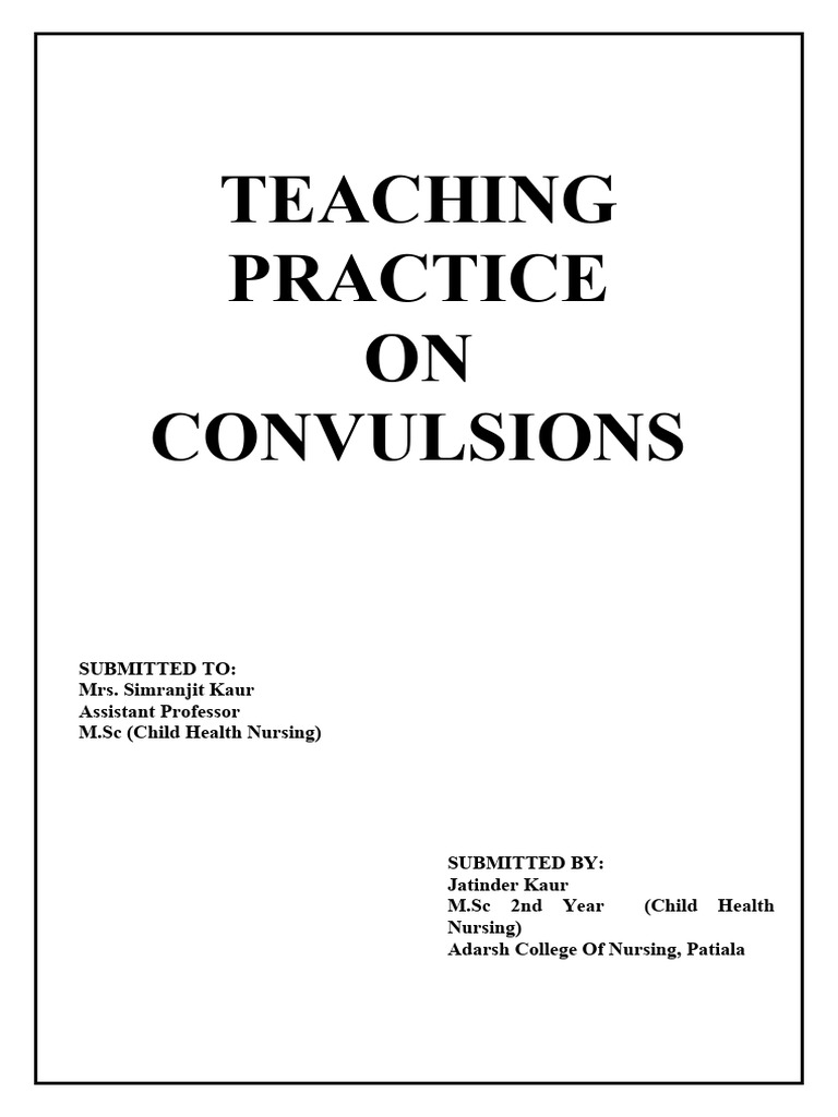 Understanding Pediatric Convulsions | PDF | Epilepsy | Neurotransmitter