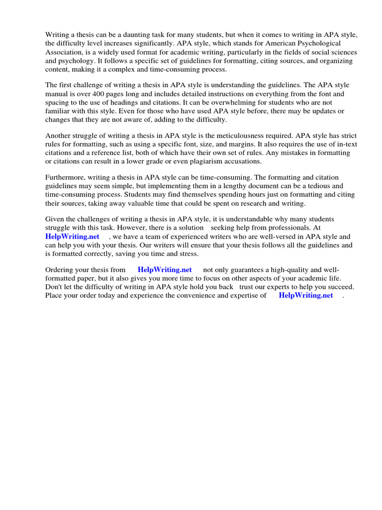 Example of a Term Paper Written in Apa Style | PDF | Apa Style | Citation