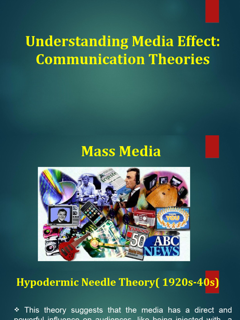 Media Effect | PDF | Mass Media | Human Communication
