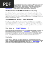 Tagalog Essay Sample | PDF | Tagalog Language | Essays