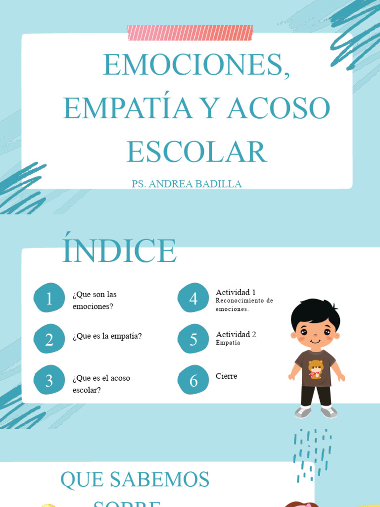 Presentación 5° Emociones Empatia | PDF