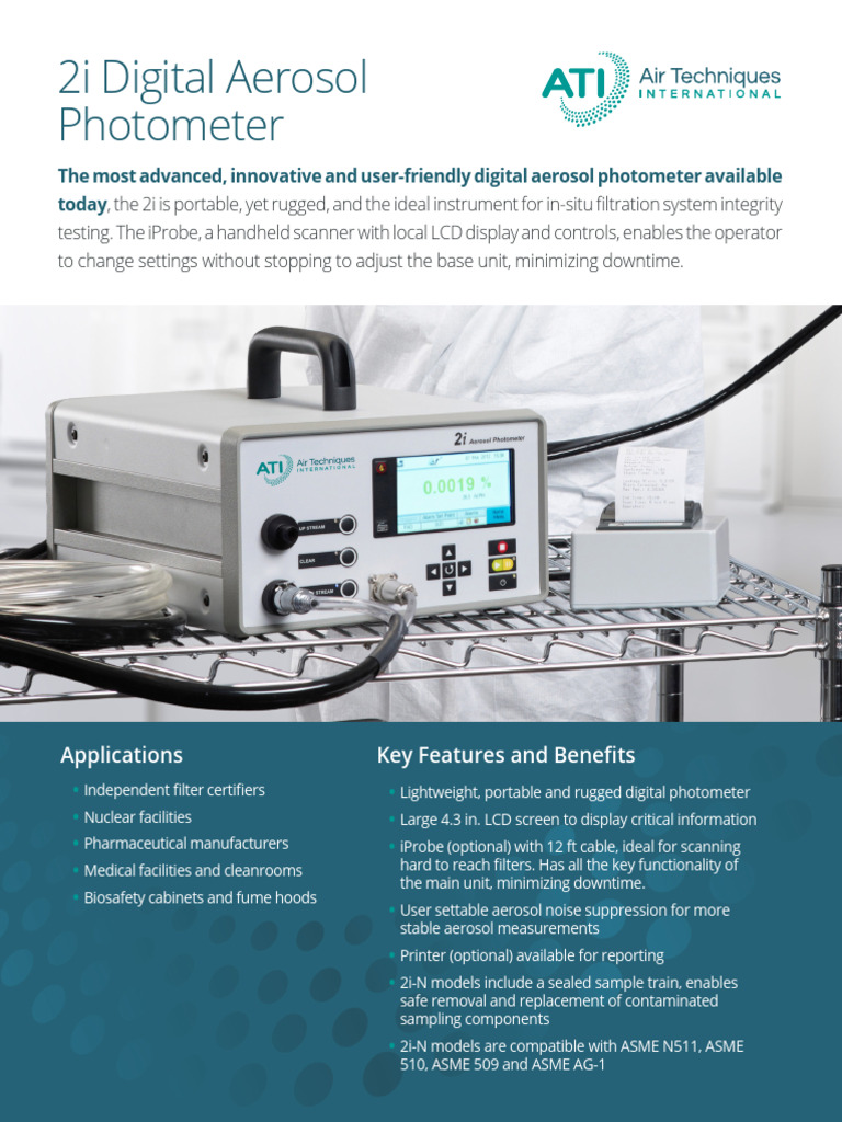 AIR TECHNIQUES - 2i-Photometer | PDF | Calibration | Image Scanner