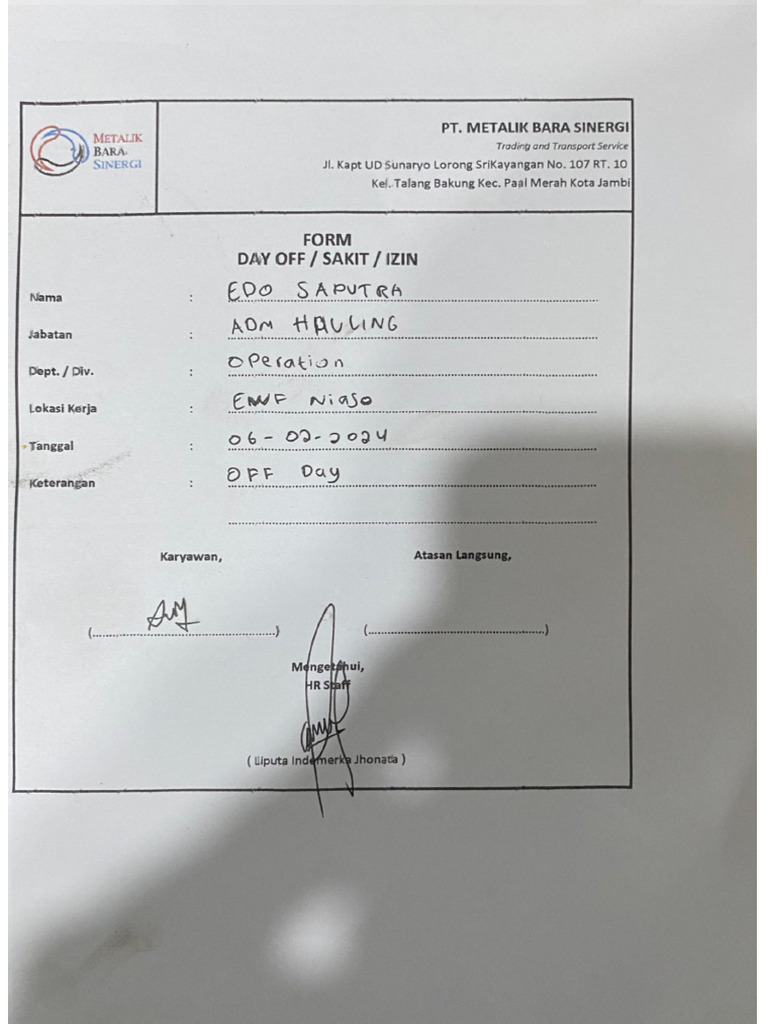 Form Edo Saputra Pdf
