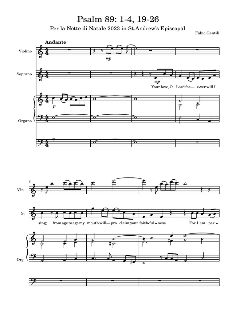 Psalm 89: A Christmas Reflection | PDF