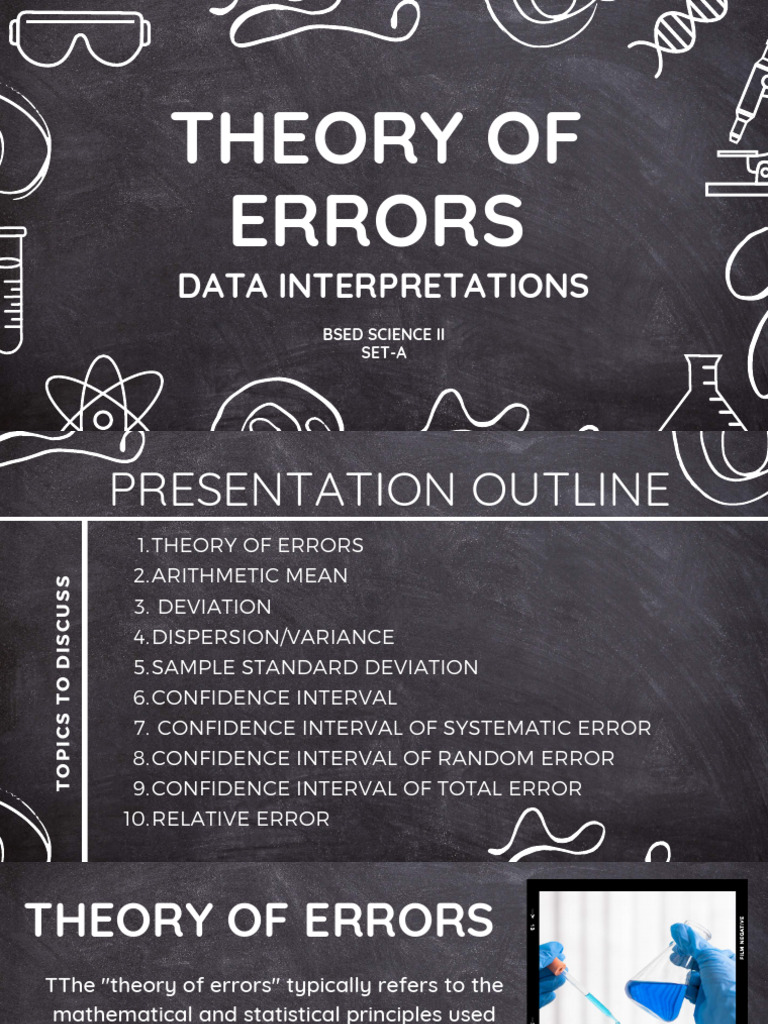 Theory of Errors in Data Analysis | PDF | Errors And Residuals ...