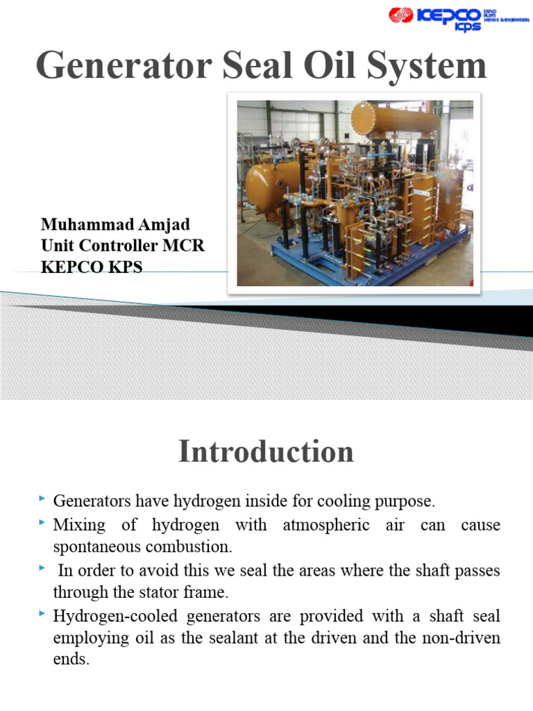Seal Oil System | PDF | Vacuum | Electrical Engineering