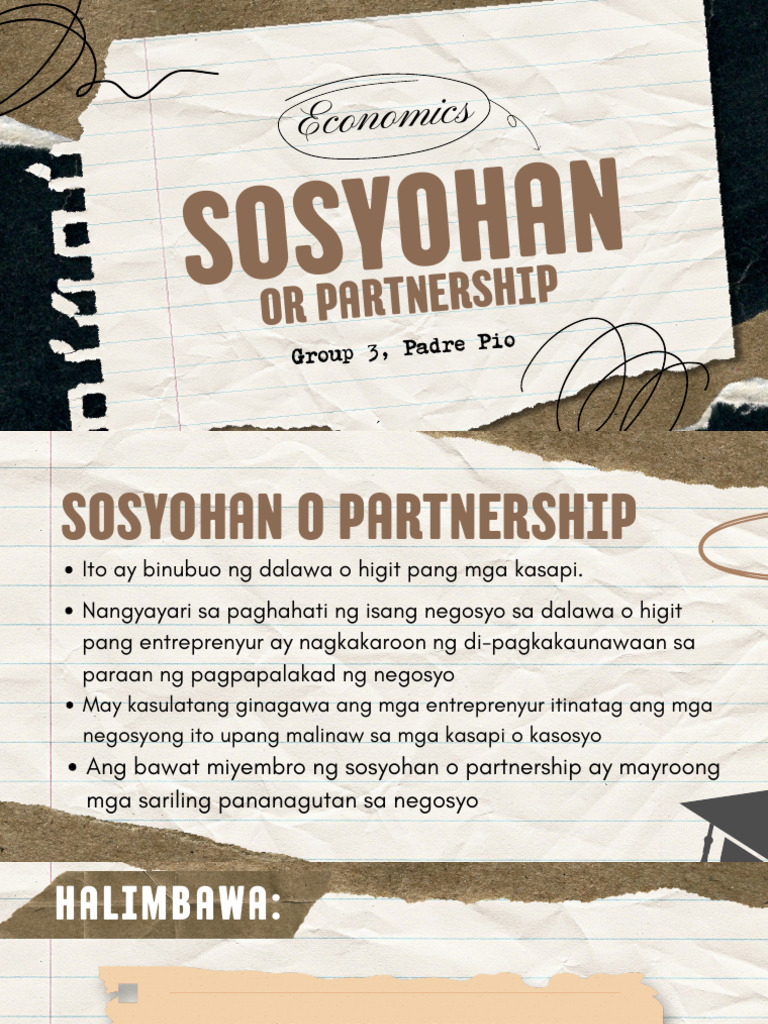 Sosyohan o Partnership | PDF