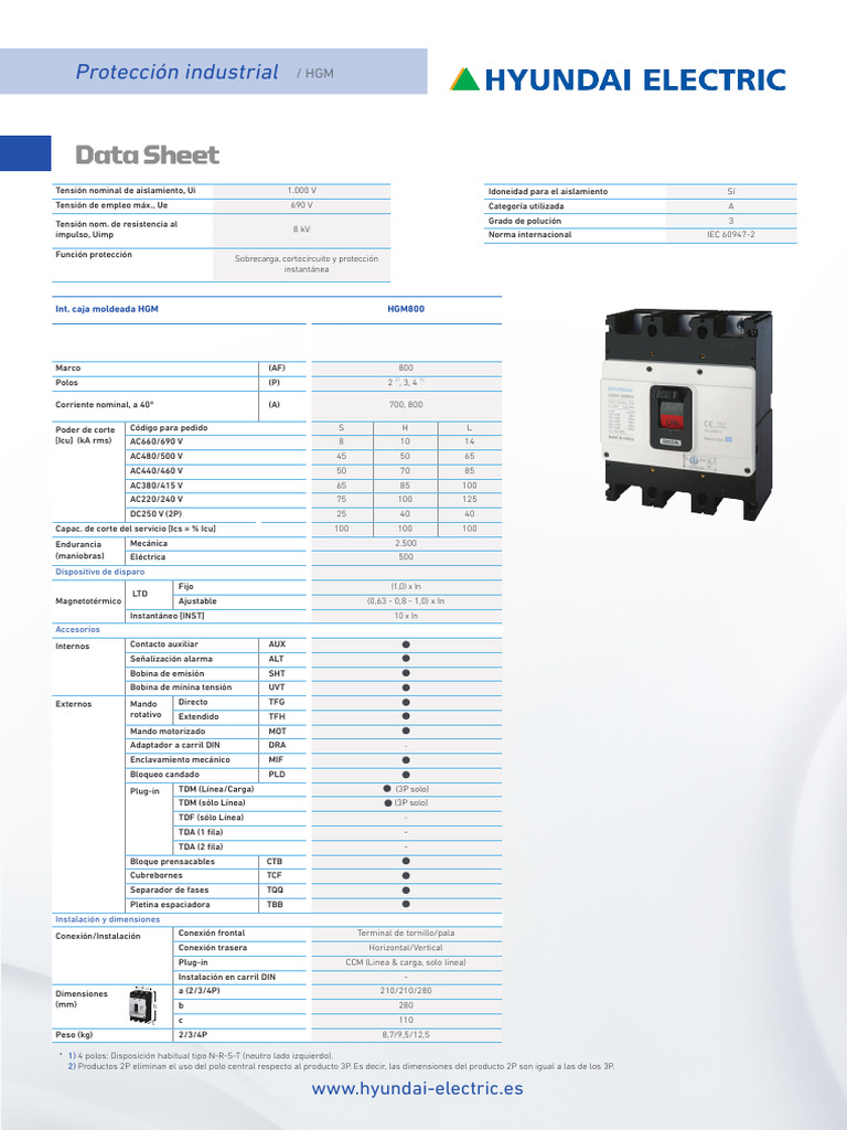 HGM800_datasheet | PDF | Ingenieria Eléctrica | Electricidad