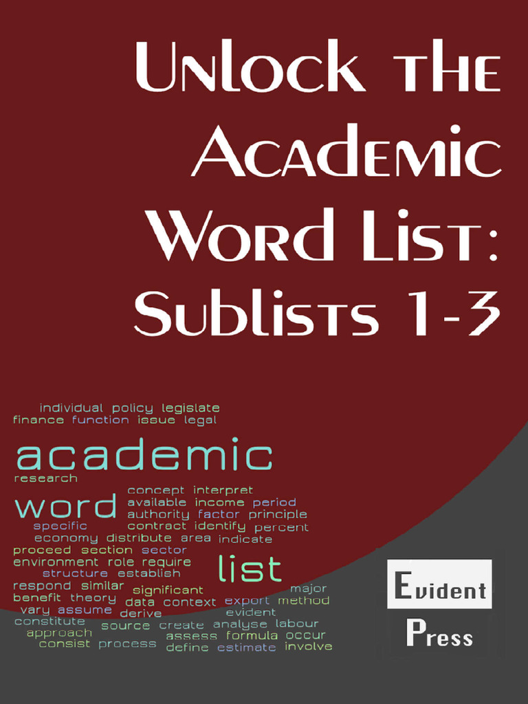 Unlock The Academic Word List Sublists 1-3-9781912579662 | Download ...