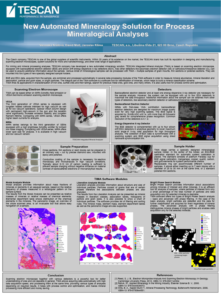 Automated Mineralogy Solution TIMA | PDF | Scanning Electron Microscope ...
