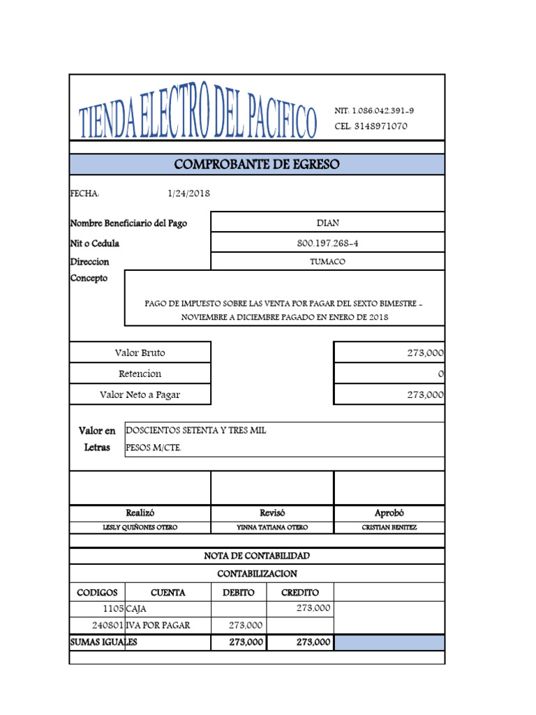 Nomina y Nota de Contabilidad | PDF | Industrias de servicio ...