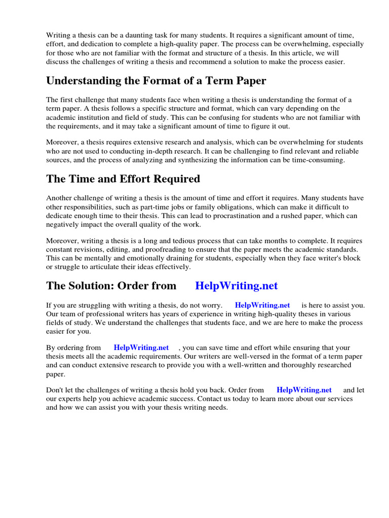 Format of A Term Paper | PDF | Citation | Apa Style