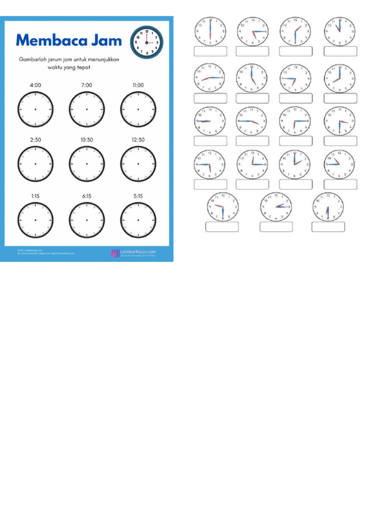 Membaca Jam | PDF