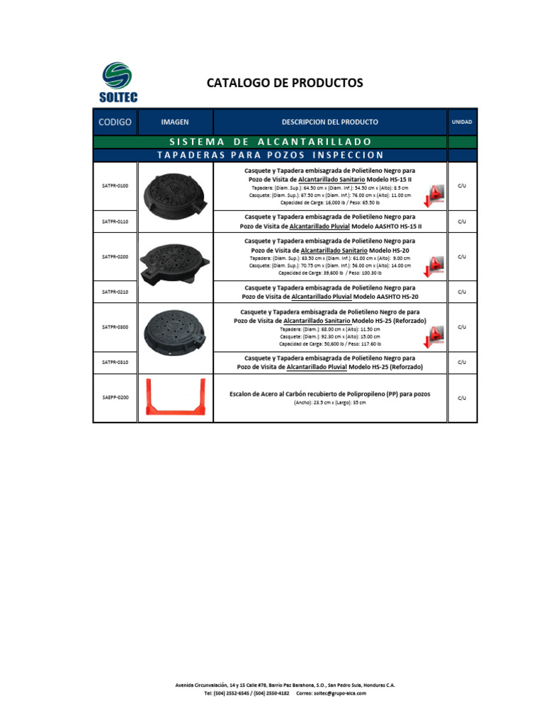 Catálogo Dibujos SOLTEC 2024 | PDF | Ingeniería hidráulica