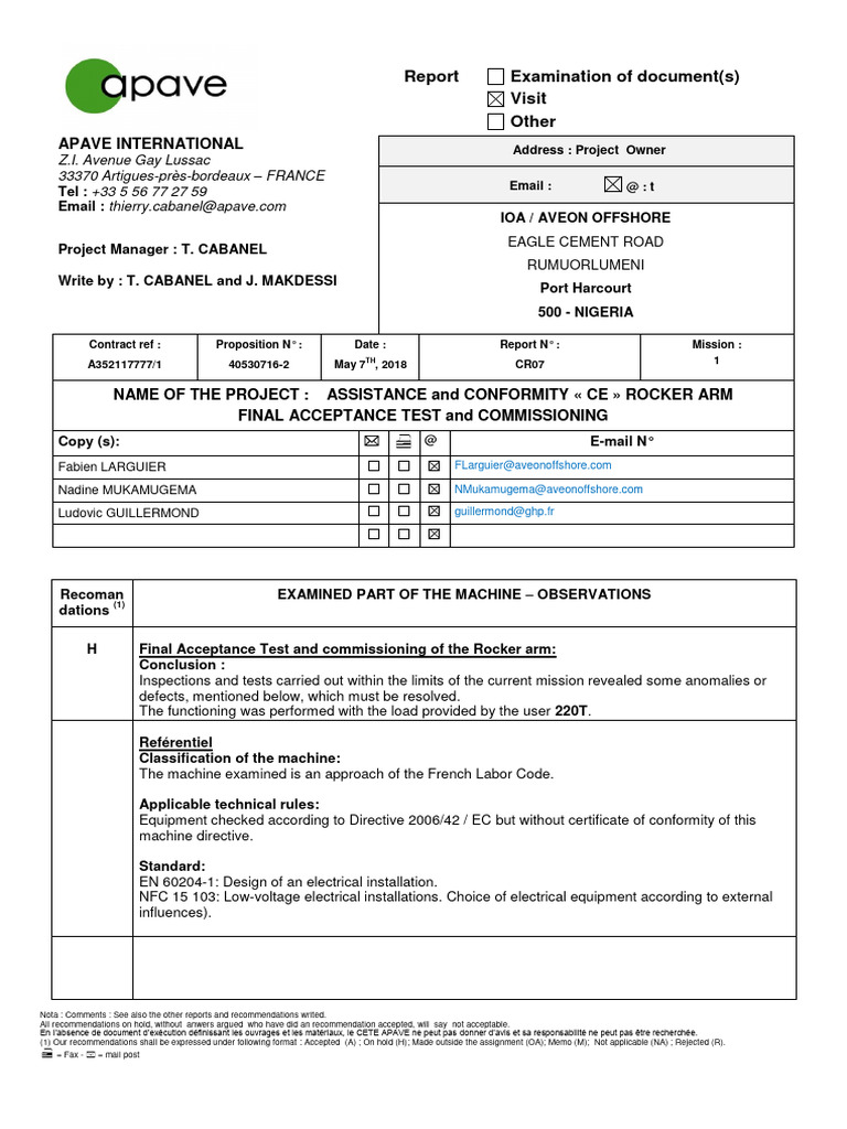 CR07 Eng FAT Rocker Arm | PDF